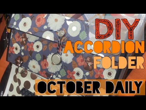 DIY Accordion Folder EASY // October Daily Process /2016 | I'm A Cool Mom