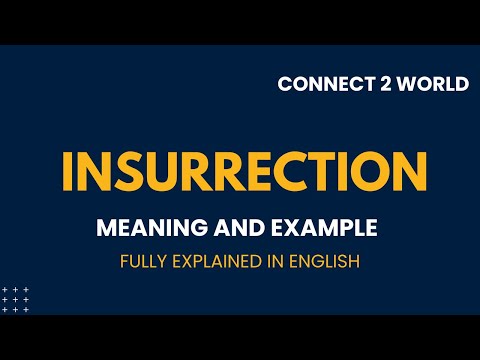 What Does insurrection Means || Meanings And Definitions With insurrection in ENGLISH