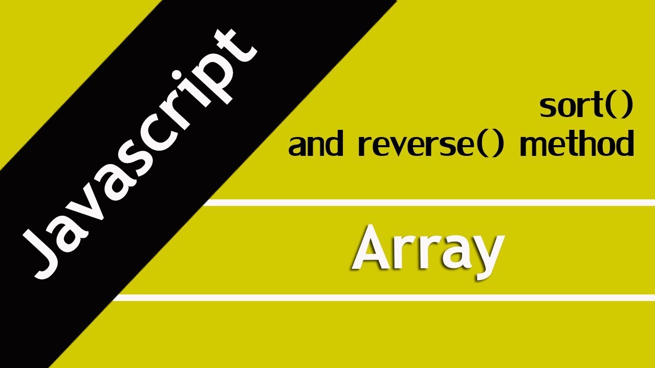 55. Array sort and reverse method in Hindi