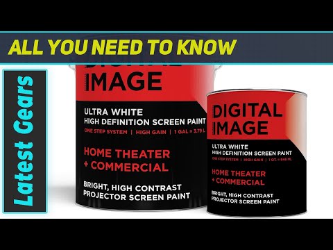 Projector Screen Paint - High Definition, 4K, Ultra White - Best for Home Theaters!