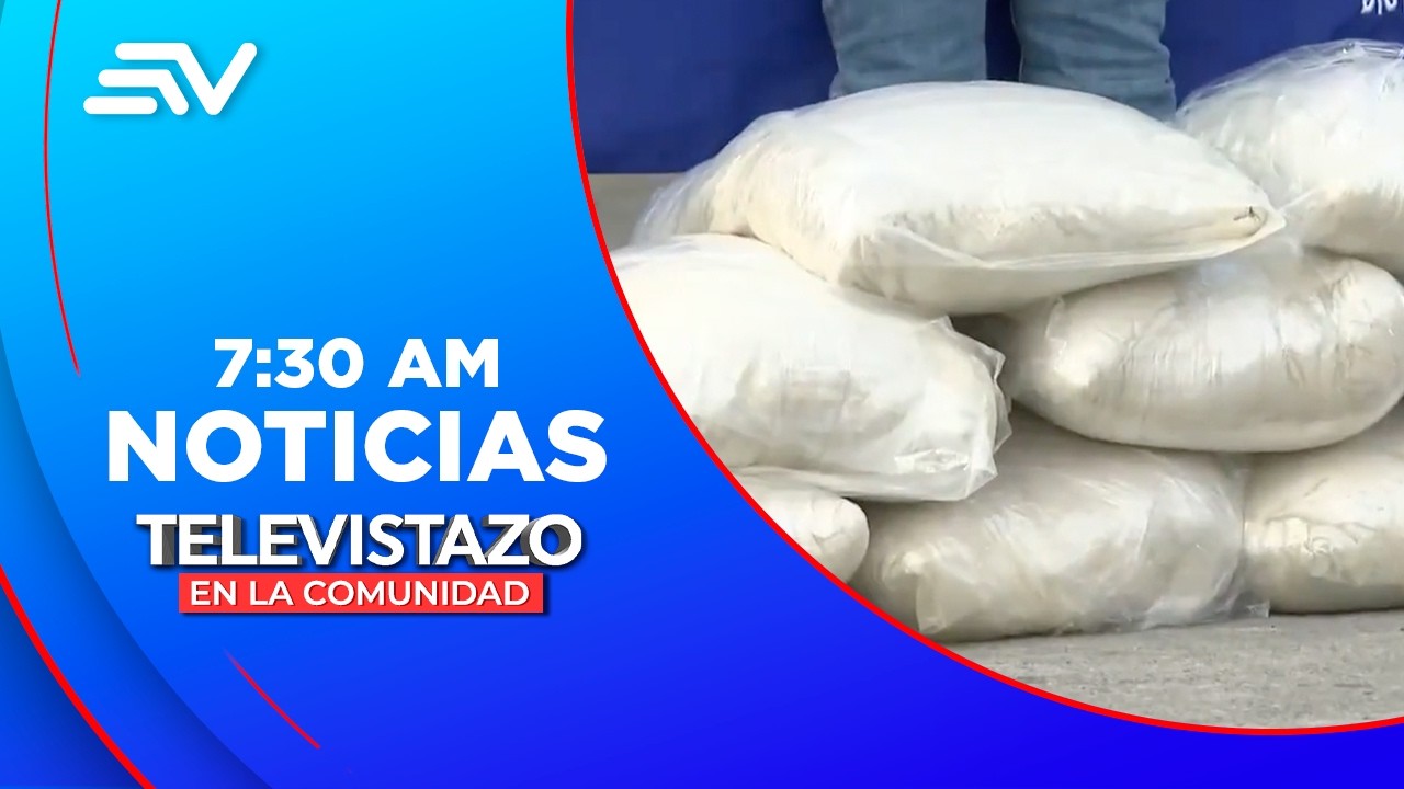 La policía decomisó 1,2 toneladas de cocaína mezclada con abono | Noticias Televistazo | Ecuavisa