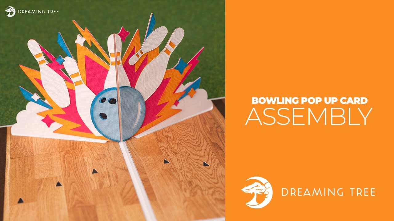 SVG File - Bowling Pop Up Card - Assembly Tutorial