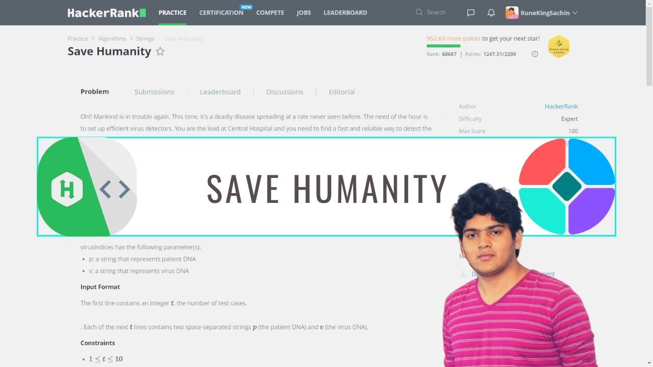 Save Humanity || HackerRank Problem Solution || Python