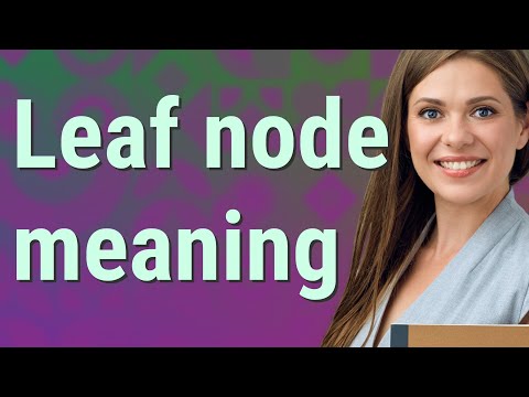 Leaf node | meaning of Leaf node