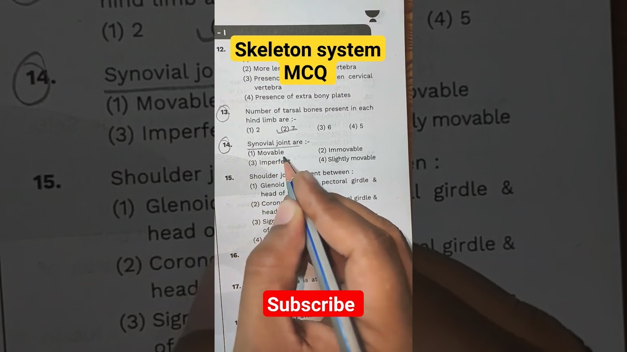 Skeleton system MCQ practice 🎯 #aiims #neet #neetbiology #biology #shortsvideo #shorts #ytshorts