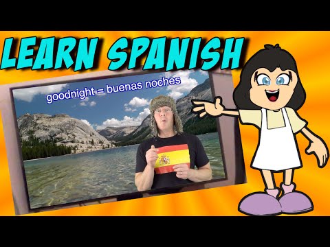 Learn Spanish - Goodnight in Spanish - Spanish Lessons with Jingle jeff #spanish