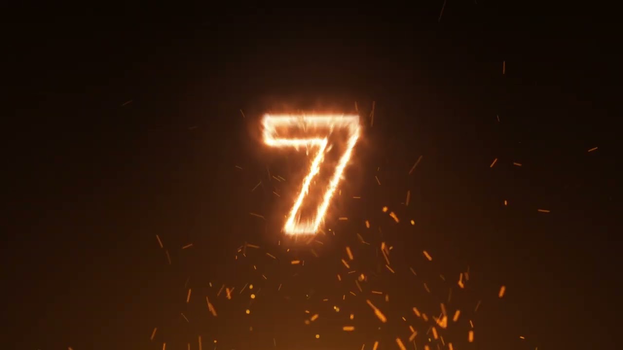 10-Second Fire Countdown Timer | Epic Flames Animation