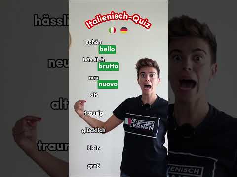 Die 10 wichtigsten italienischen Adjektive | Teste dein Italienisch 🇮🇹 #italienischlernen