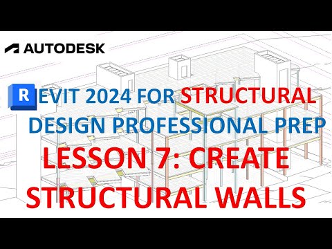 REVIT 2024 FOR STRUCTURAL DESIGN: ADD STRUCTURE WALLS | LEARNING WITH RICH