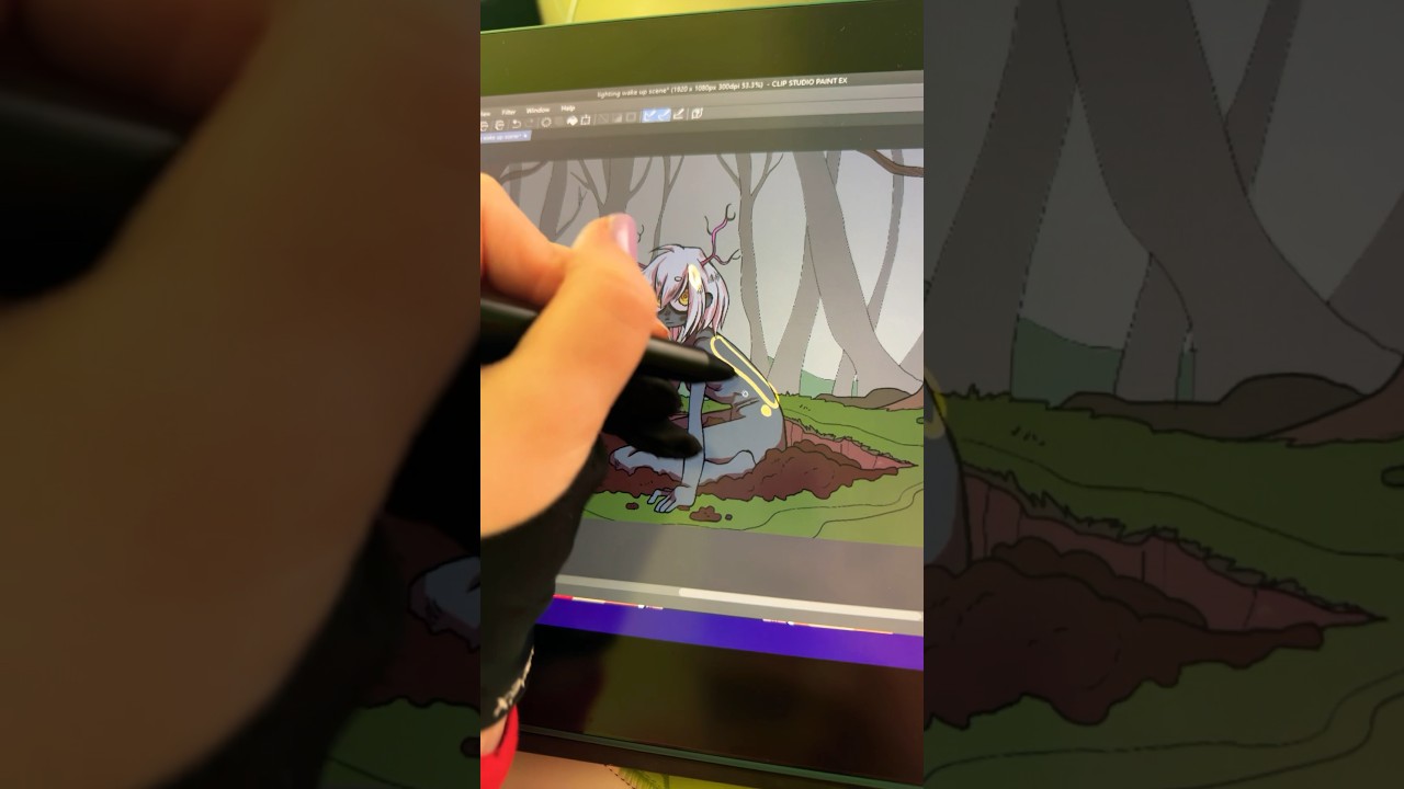 drawing lighting is easy, actually!!! #shorts