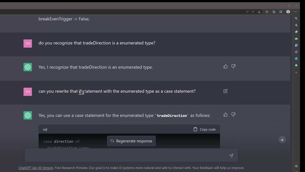 ChatGPT Optimizes C# If Statement to Delphi Case Statement - A Programming Language Conversion Demo