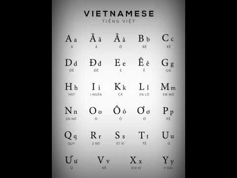 Vietnamese Alphabet (Southern Accent) #shorts #pronunciation #vietnamese #việtnam #education #yt