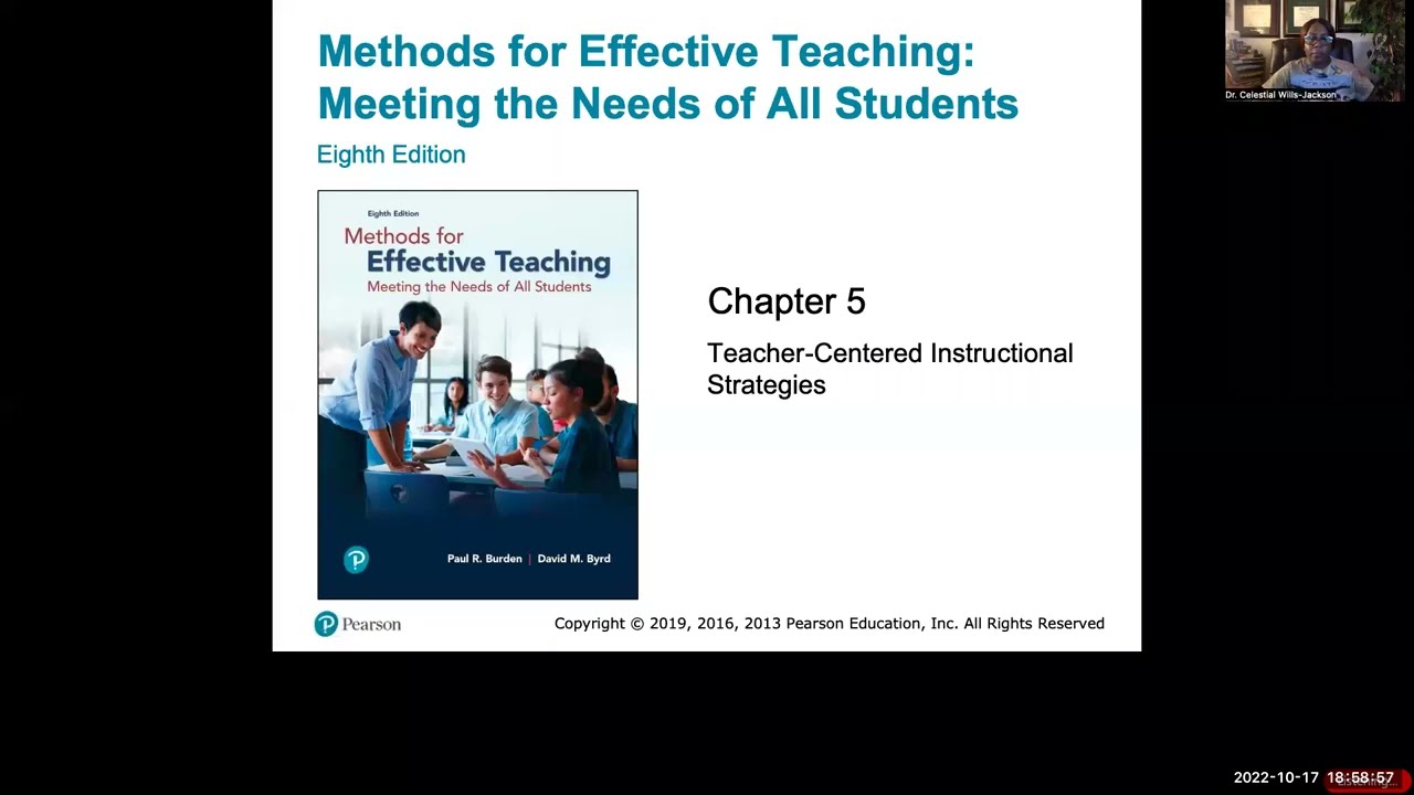 Chapter 5: Teacher-Centered Instructional Strategies