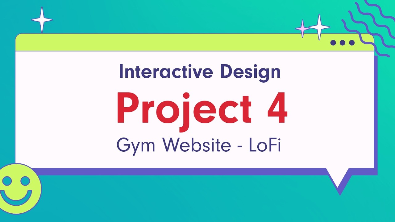 Interactive Design - Project 4: Gym Website, LoFi