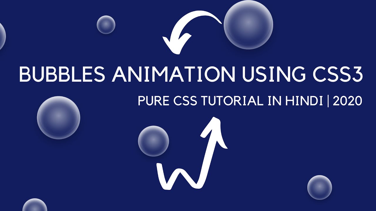 (PURE CSS ) Animated Bubbles Using HTML | CSS | Code4education (2020)