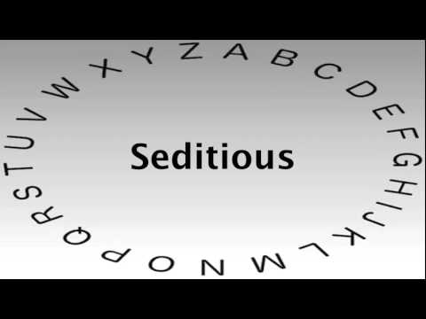 SAT Vocabulary Words and Definitions — Seditious