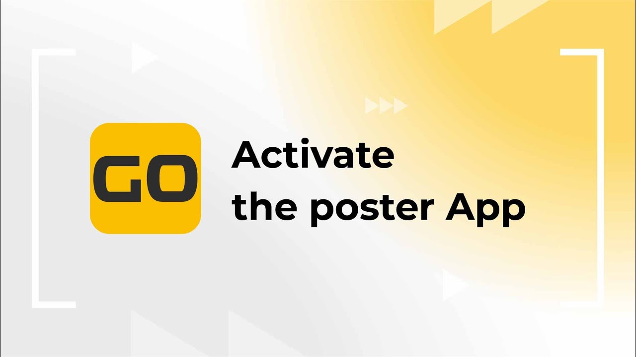 GO CAYIN Tutorial | Activate the poster App and Start Creating