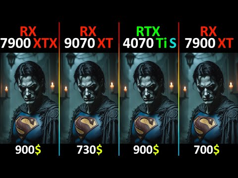 RX 9070 XT vs RTX 4070 Ti SUPER vs RX 7900 XTX vs RX 7900 XT TEST IN 20 GAMES