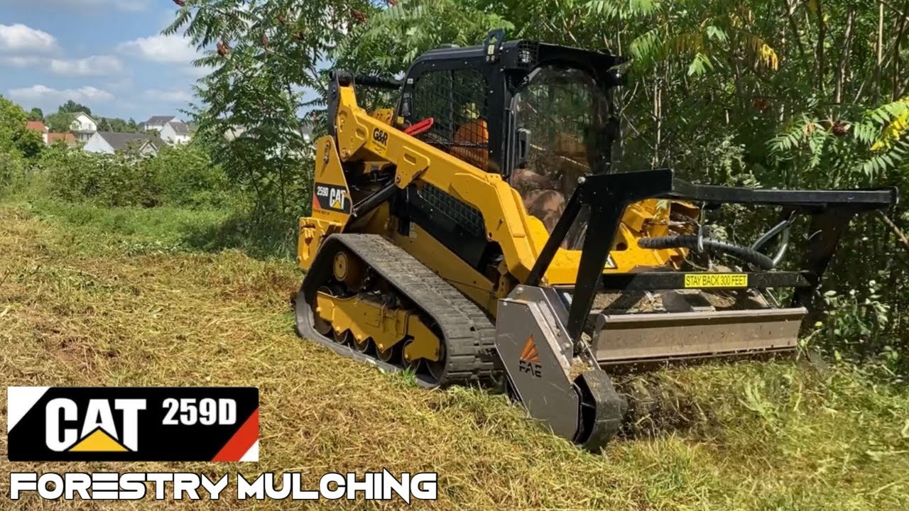 Forestry Mulching with a CAT 259D | FAE 150 Mulcher