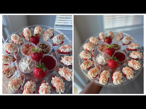 How to make trending deviled strawberries with cheesecake filling