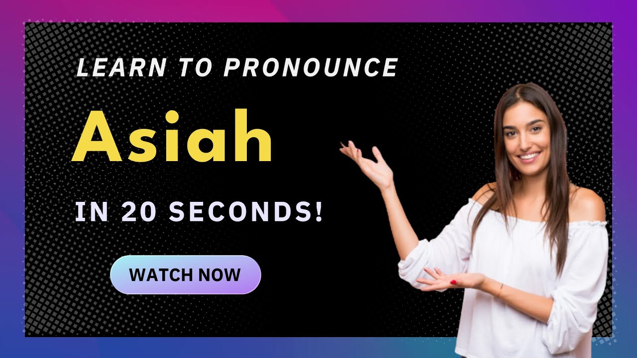 How to Pronounce Asiah (US/American Pronunciation) with Audio and Phonetic Spelling