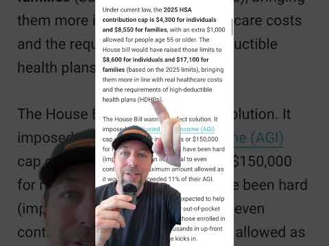 Senate Cuts Proposal To Increase The HSA Contribution Limits