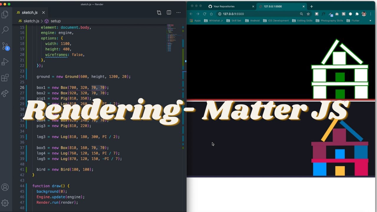 Rendering - Matter Js | 2D Physics Engine