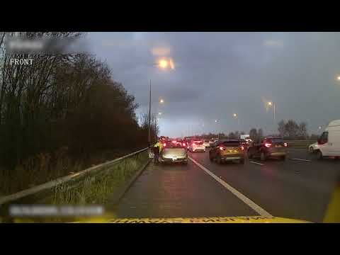 Highways England release shocking motorway dashcam footage that every ...