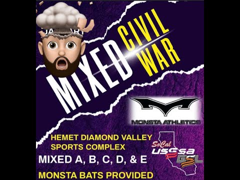 USSSA SOCAL Civil War mix E, Laced Up (E) vs Renegades