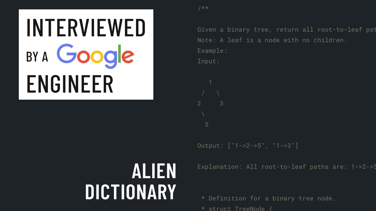 Alien dictionary problem (mock C++ interview)