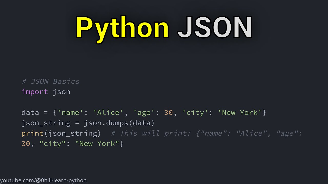 Working with JSON in Python: Encoding and Decoding