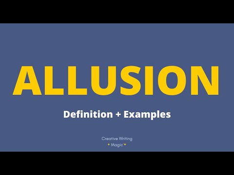 ALLUSION - Definition + Examples 👞