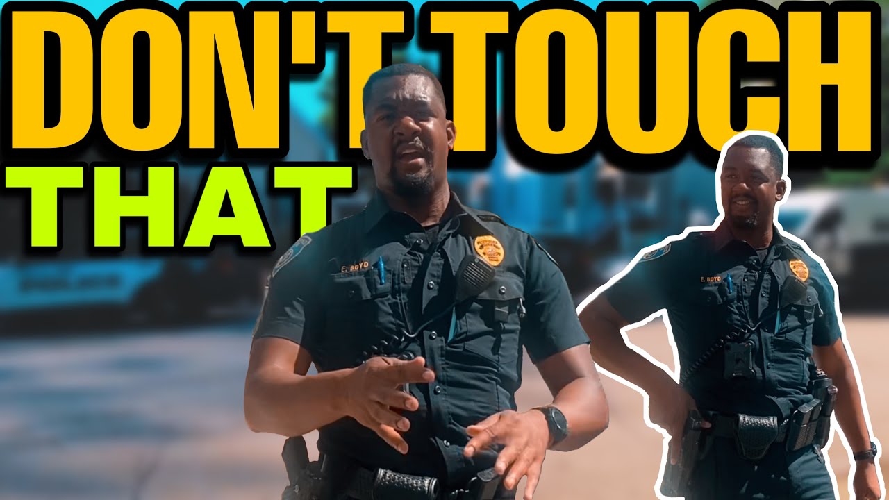 Citizen Challenges Cops Intelligence - Cop DOES NOT Like it!