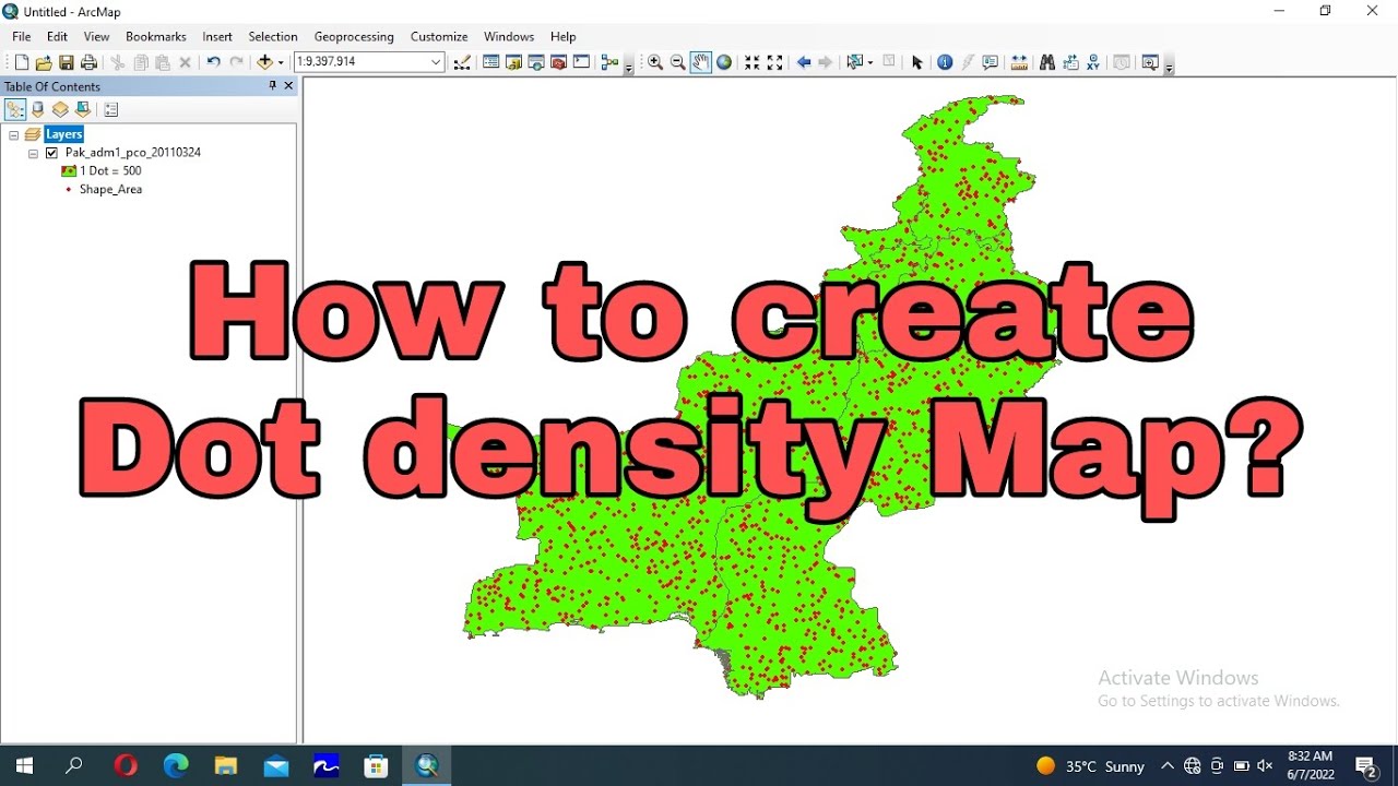 How to create Dot density map? #arcgis #gis #esri #arcgistutorial