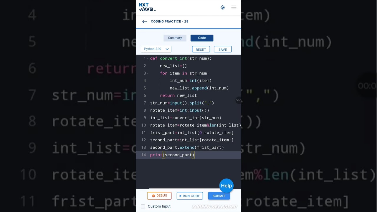 Rotate D Times using python Nxtwave CCBP #coding #nxtwaveccbp4 #python #pythonprogramming #correct