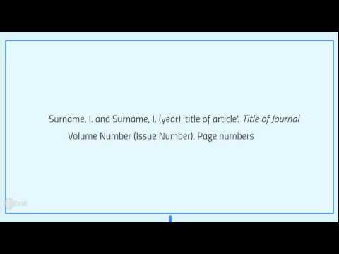 CU Guide to Harvard: How to reference a journal article