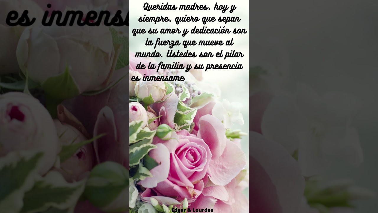 Feliz dia de las Madres / Happy Mothers Day .