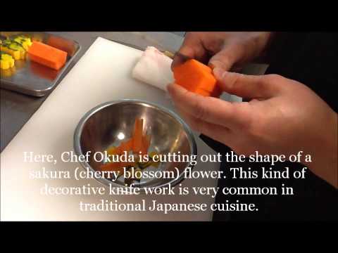 Tsukiji Masamoto Honyaki Usuba: Sakura Blossom Carrots with Chef Okuda of Sushiden