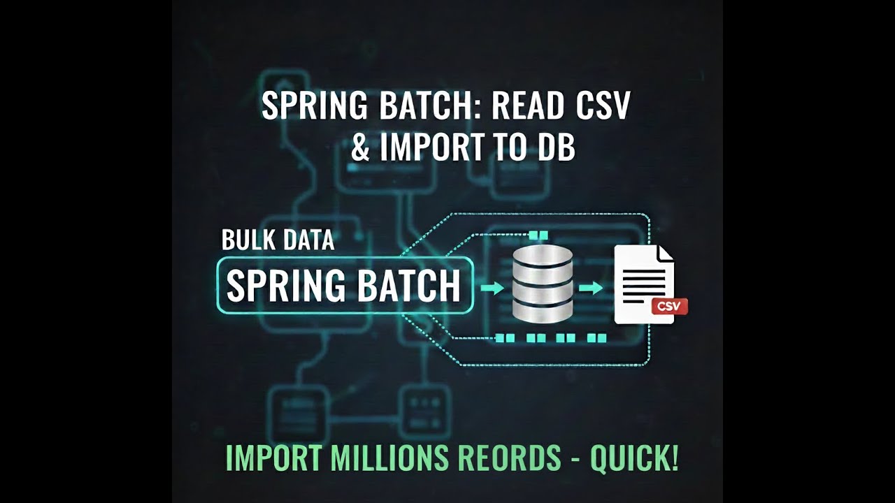 Spring Batch: Read CSV File and Import to DB