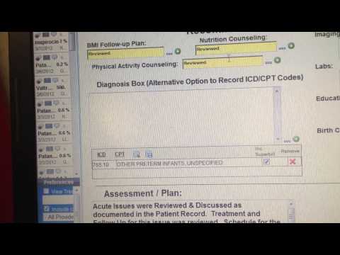 How to use the ICD Selector in Advanced MD EHR to select Diagnosis Codes and Descriptions??