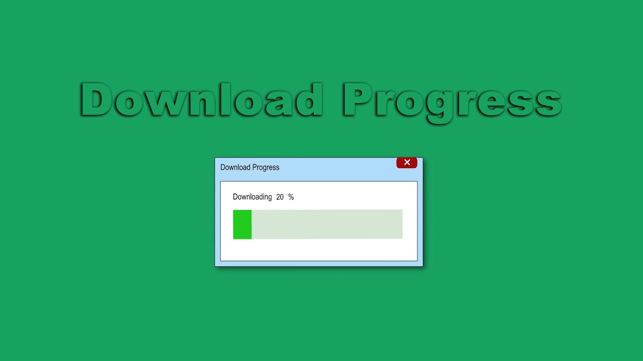 Download Progress Green Screen Background (No Copyright)