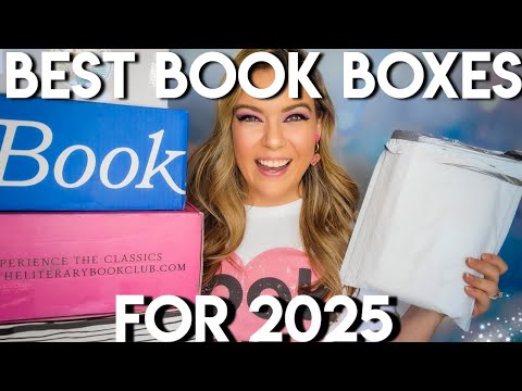 BEST BOOK SUBSCRIPTION BOXES 2025 + COUPON CODES | 5 SUBSCRIPTION BOXES!