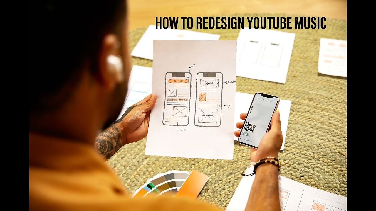 ui design: how to redesign YouTube music app on figma #uiux#youtube