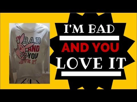 Jim Benton Character Bunny - I'm BAD and You Love It | T Shirt