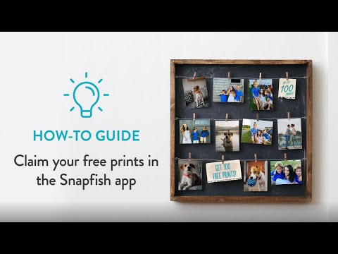 Learn how to claim your free monthly prints in the Snapfish Photo App