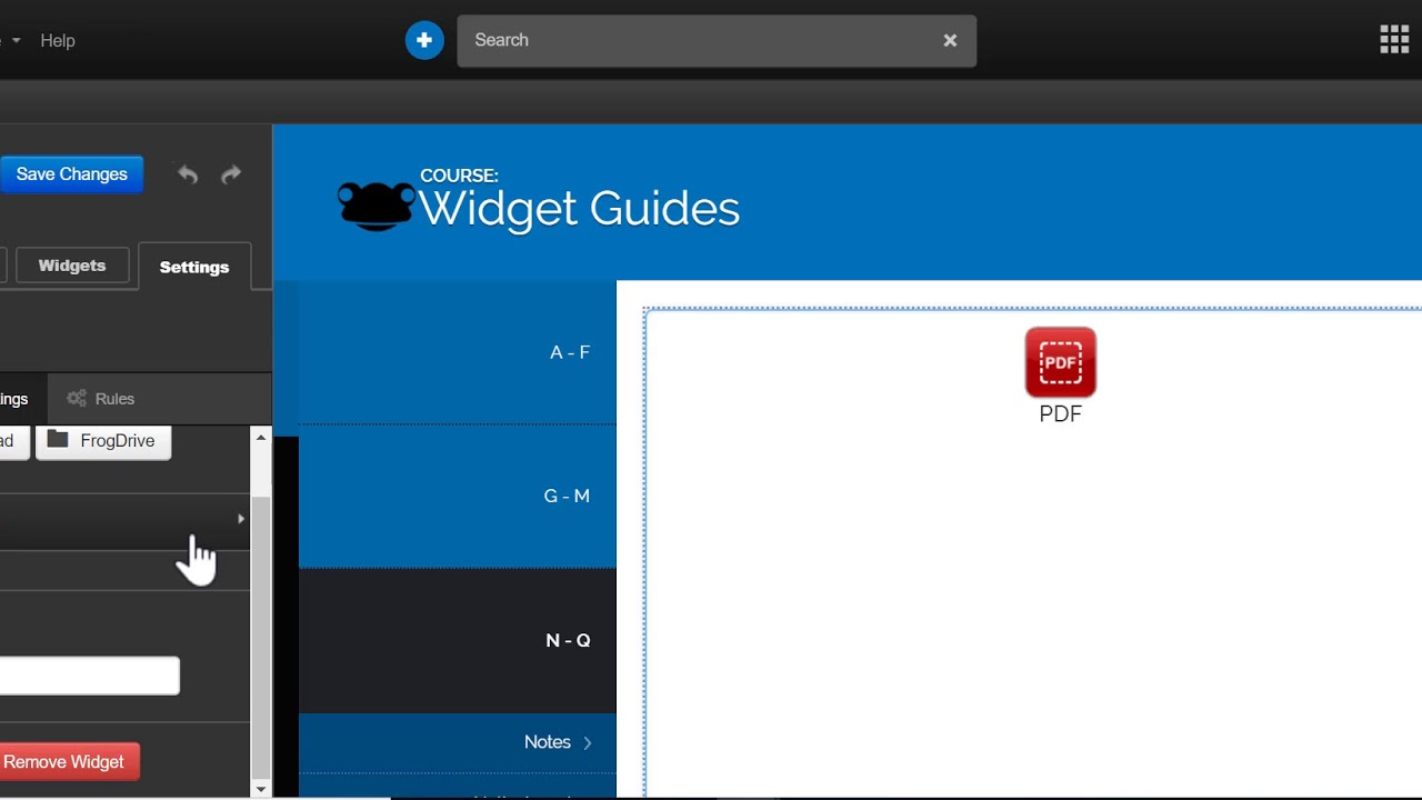Widget Guides - PDF