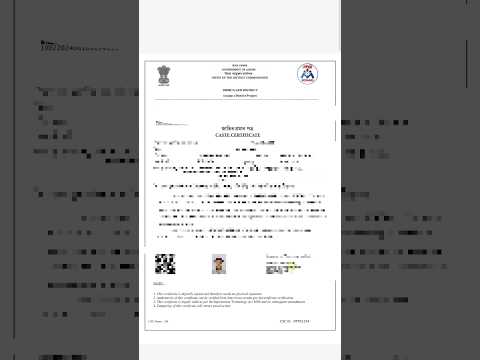 Online Caste certificate//Download OBC//SC//ST