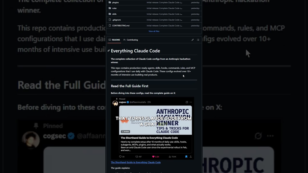 Everything Claude Code — A battle-tested toolkit of agents crafted by Anthropic hackathon winner