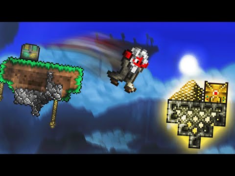 Terraria SKYBLOCK, WALL OF FLESH Prep...