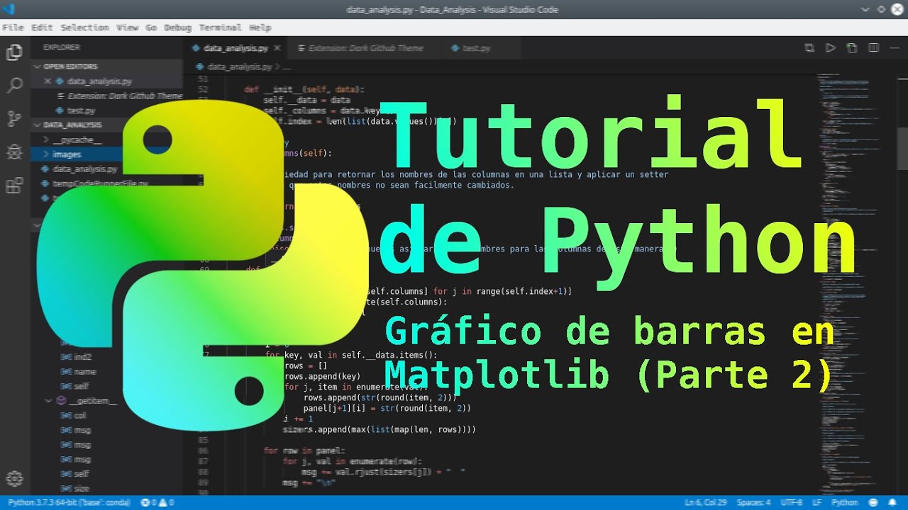 Gráfico de barras en Python con Matplotlib (Parte 2)